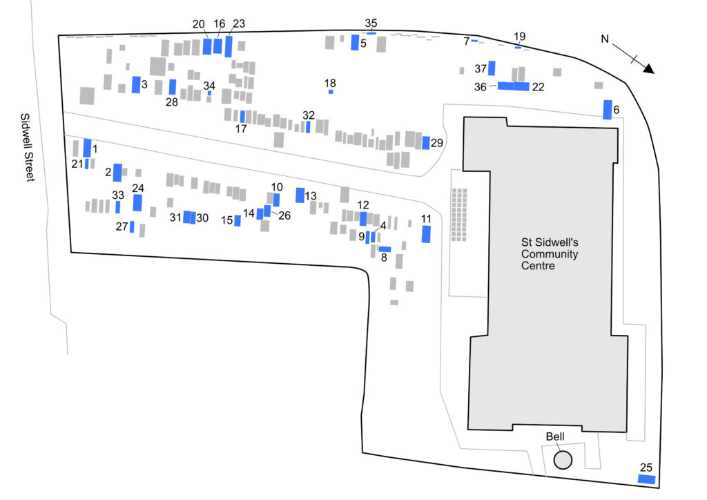 Graveyard Plan St Sidwells, Exeter - Heritage Hub